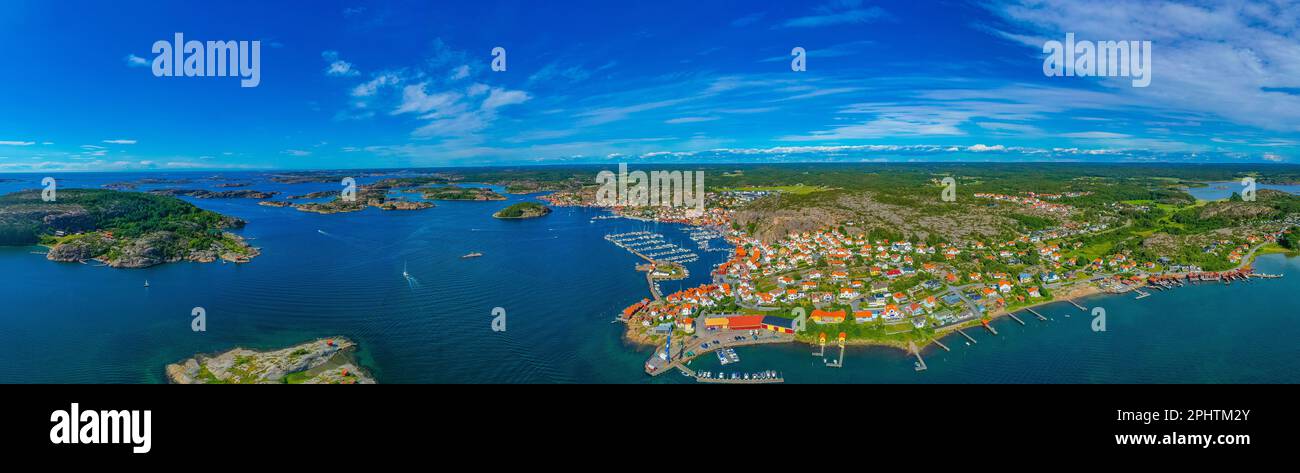 Panorama view of Swedish town Fjällbacka Stock Photo - Alamy