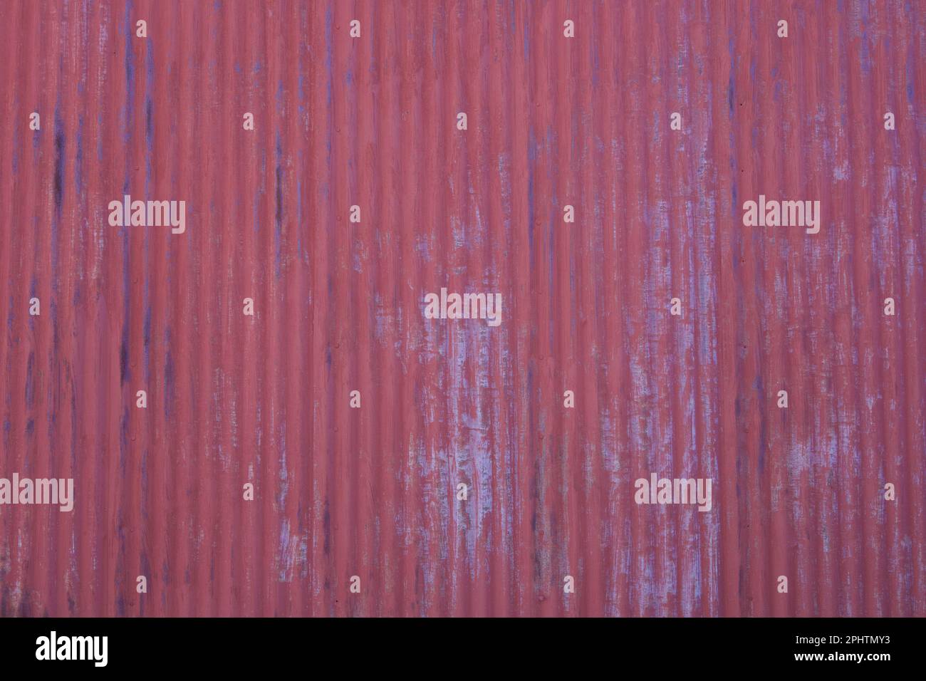 Rusted, red corrugated metal panel. Textured wall background. Weathered ...