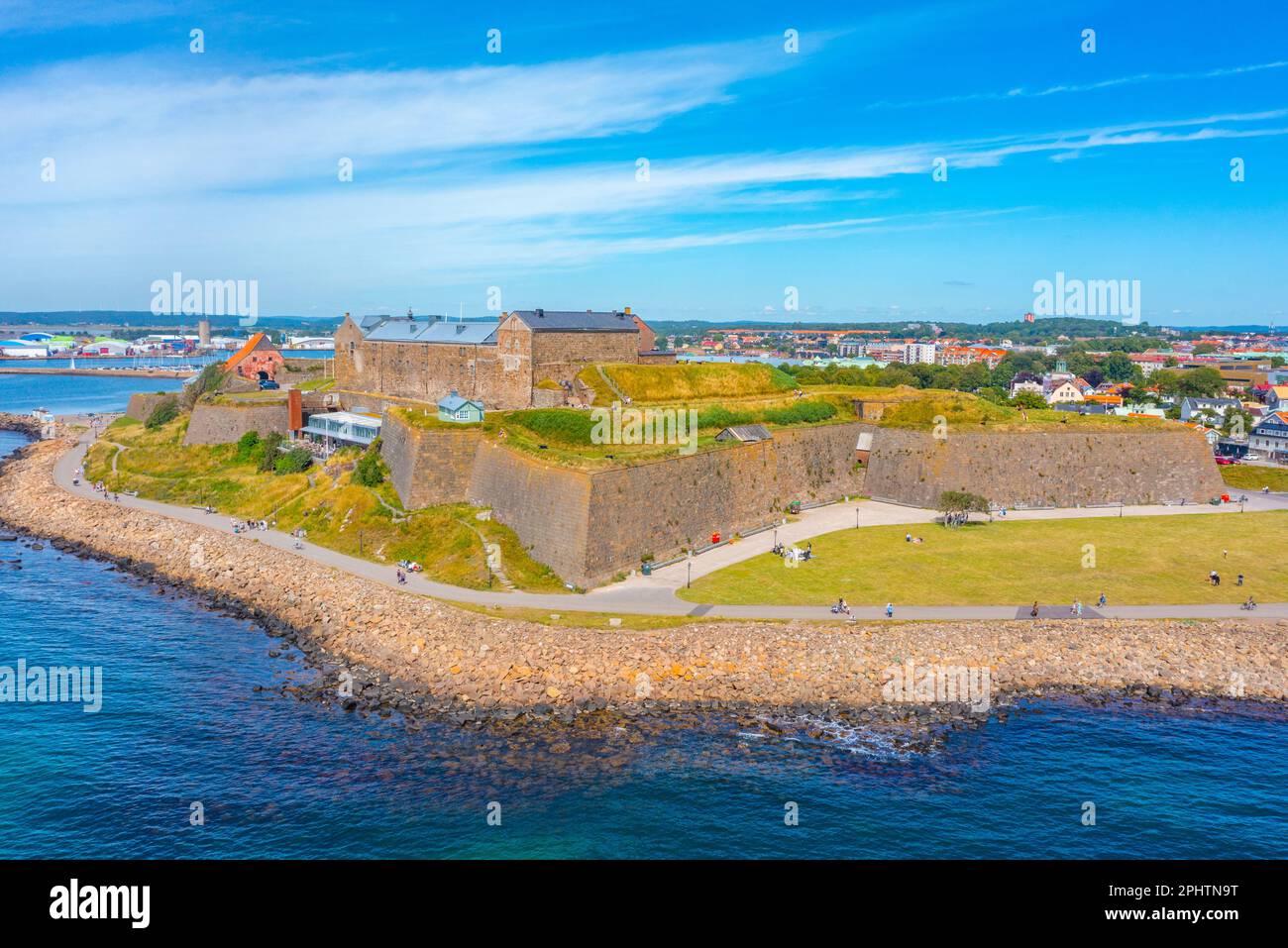 Aerial view of Varberg fortress in Sweden Stock Photo - Alamy