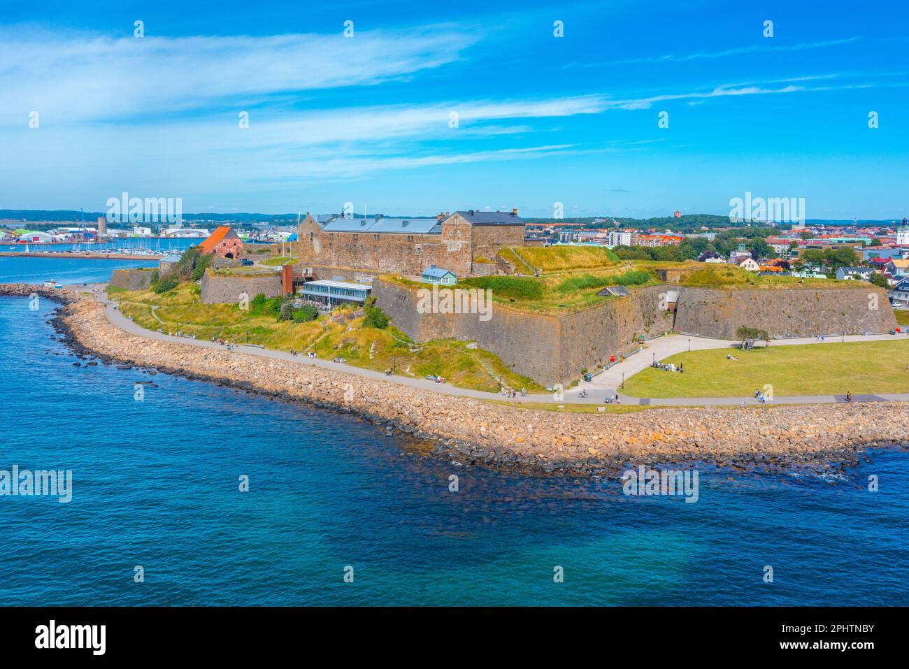 Aerial view of Varberg fortress in Sweden Stock Photo - Alamy