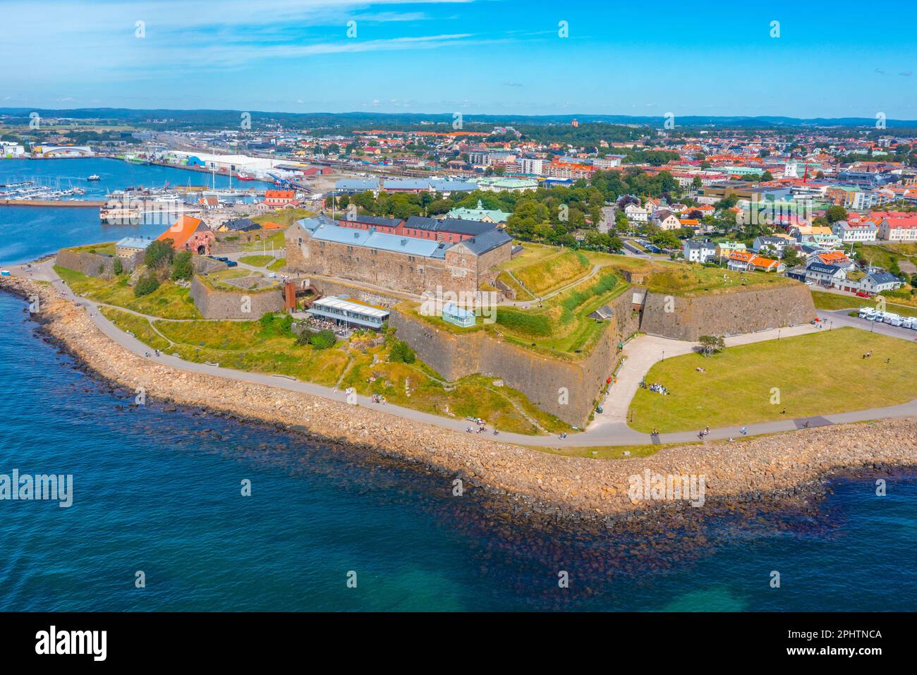 Aerial view of Varberg fortress in Sweden Stock Photo - Alamy