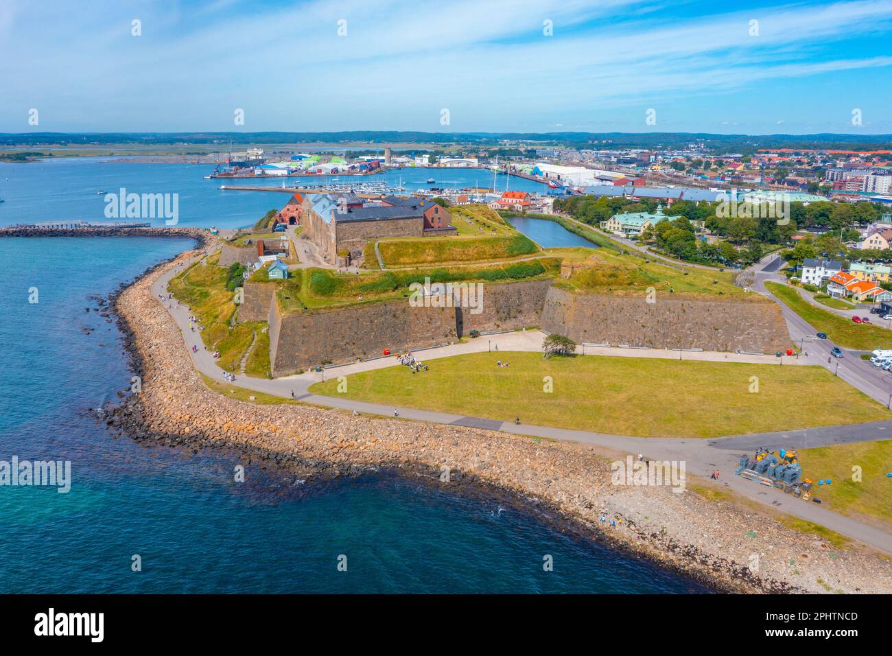 Aerial view of Varberg fortress in Sweden Stock Photo - Alamy