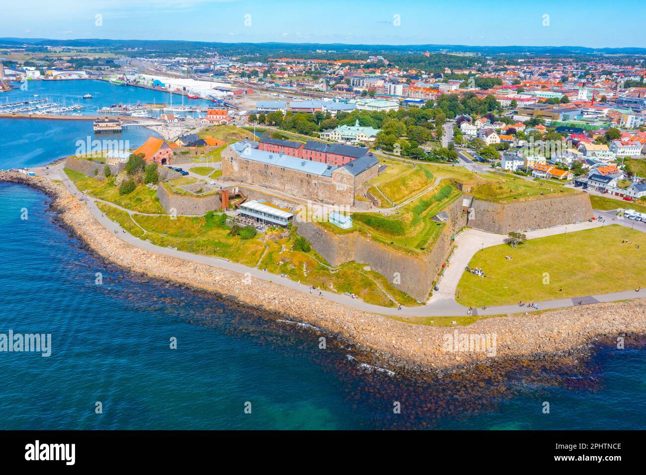 Aerial view of Varberg fortress in Sweden Stock Photo - Alamy