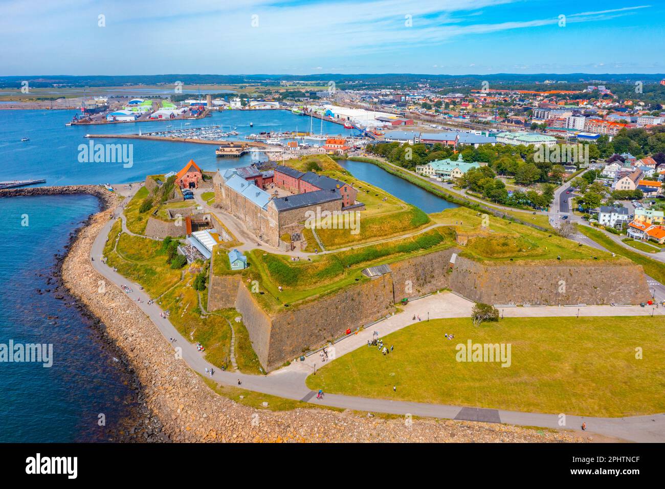 Aerial view of Varberg fortress in Sweden Stock Photo - Alamy