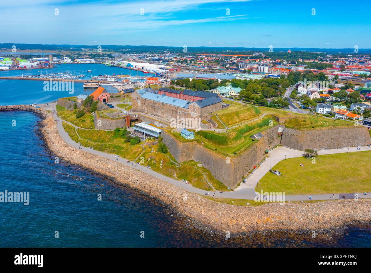 Aerial view of Varberg fortress in Sweden Stock Photo - Alamy
