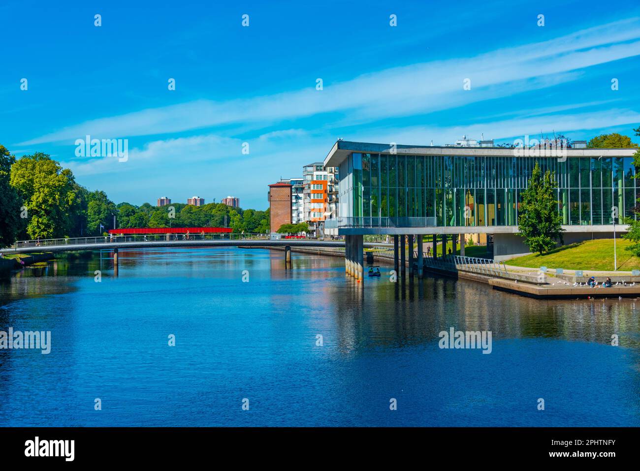 City library of Swedish town Halmstad Stock Photo - Alamy