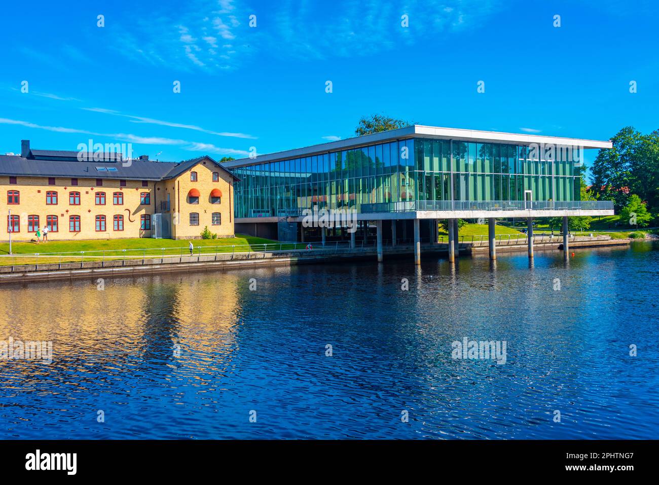 City library of Swedish town Halmstad Stock Photo - Alamy