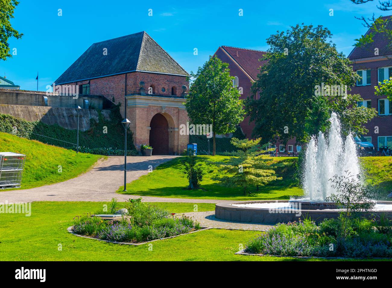 Norre gate in Swedish town Halmstad Stock Photo - Alamy