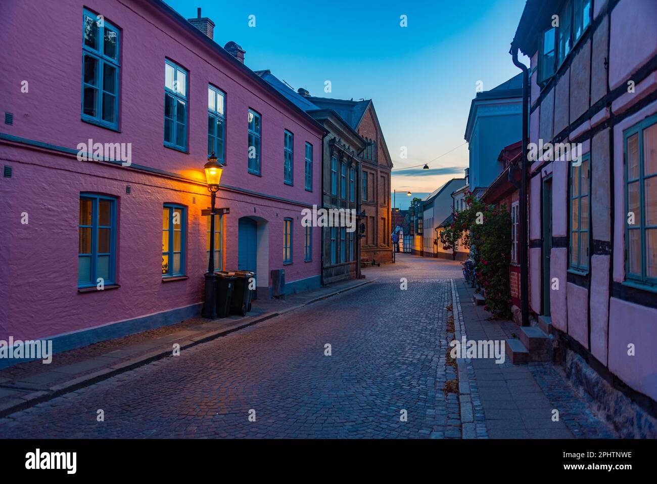 Old town street in Lund, Sweden Stock Photo - Alamy