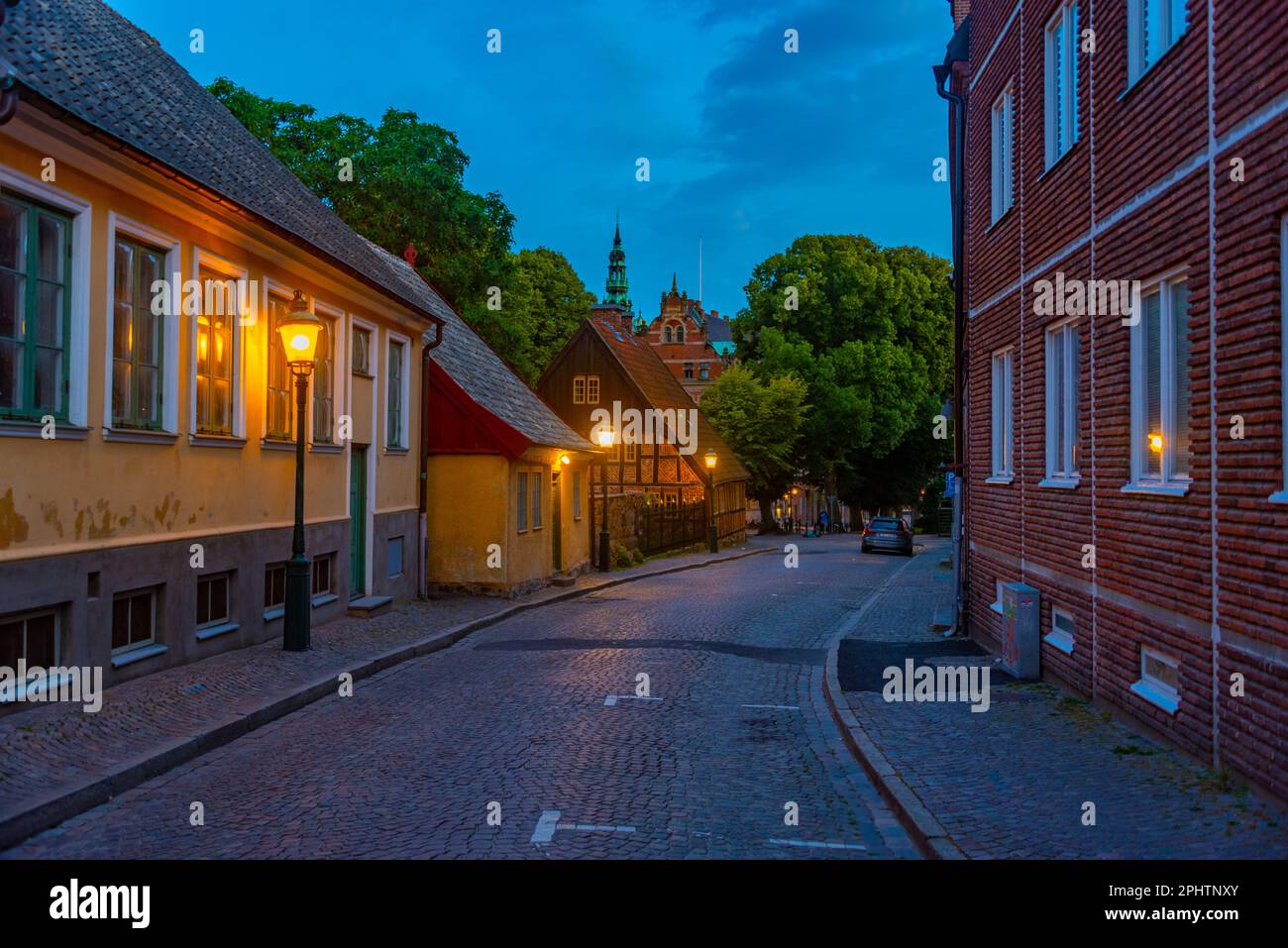 Old town street in Lund, Sweden Stock Photo - Alamy