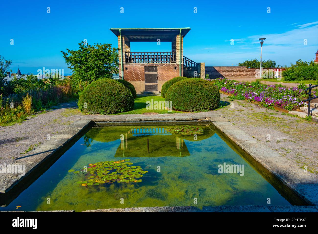 Rose garden in Swedish town Helsingborg Stock Photo - Alamy