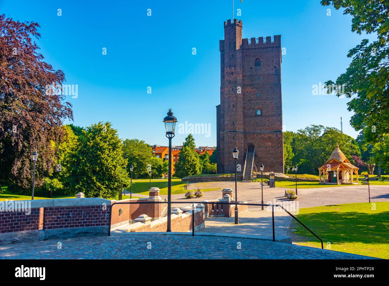 Kärnan tower in Swedish town Helsingborg Stock Photo - Alamy