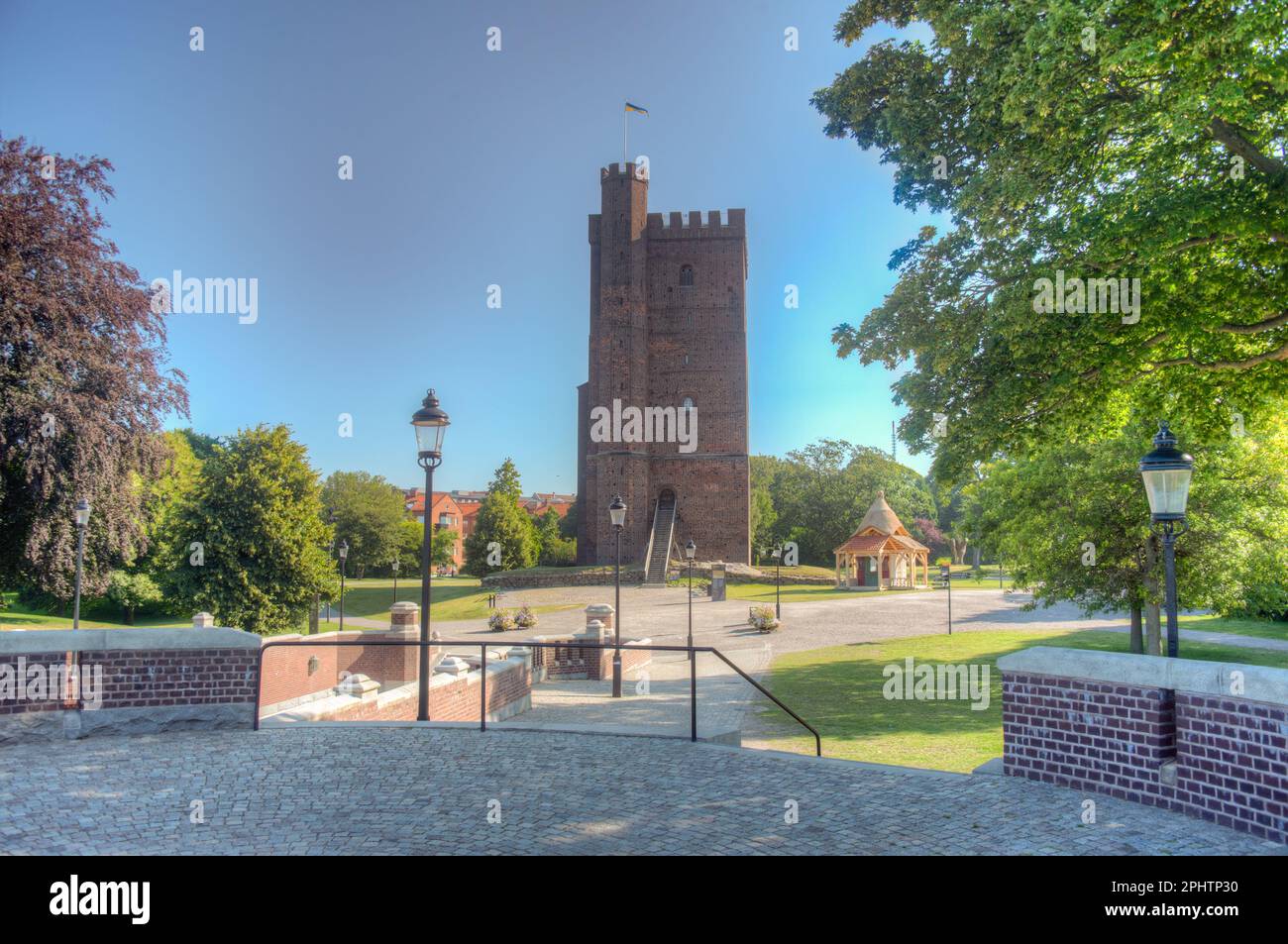 Kärnan tower in Swedish town Helsingborg Stock Photo - Alamy