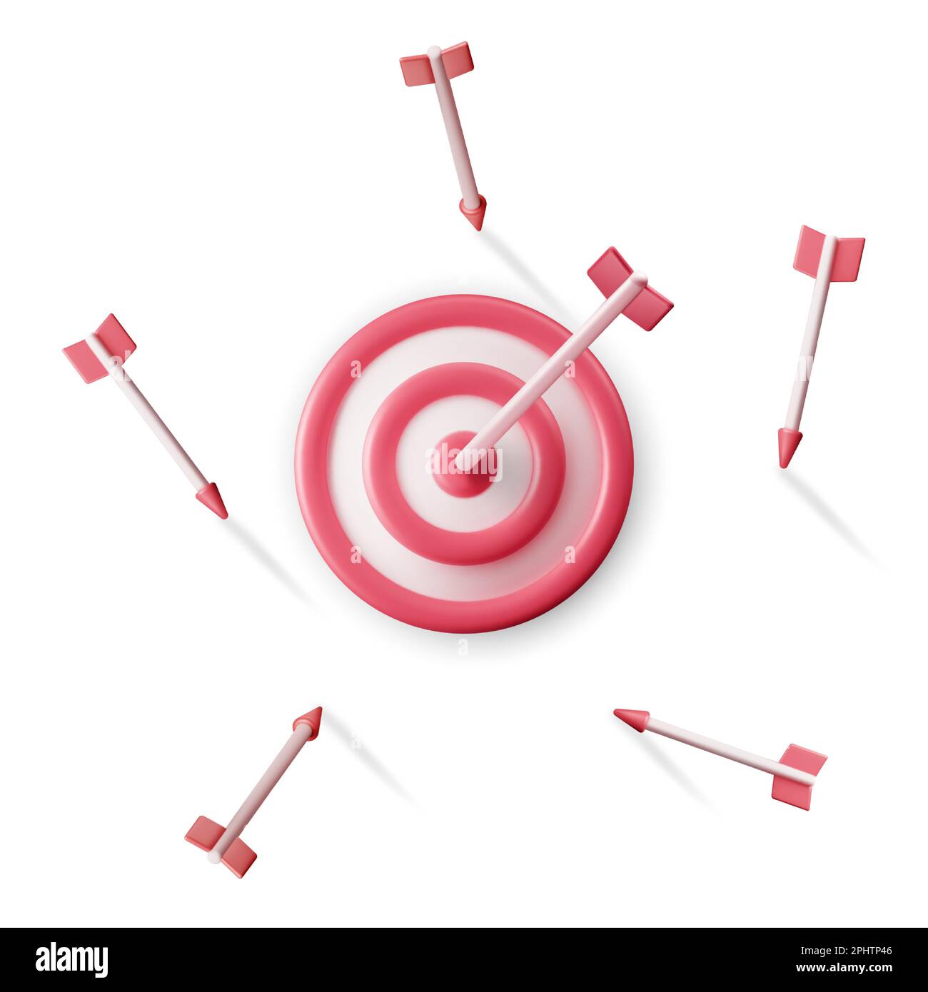3D Target with Arrow in Center Icon Stock Vector Image & Art - Alamy