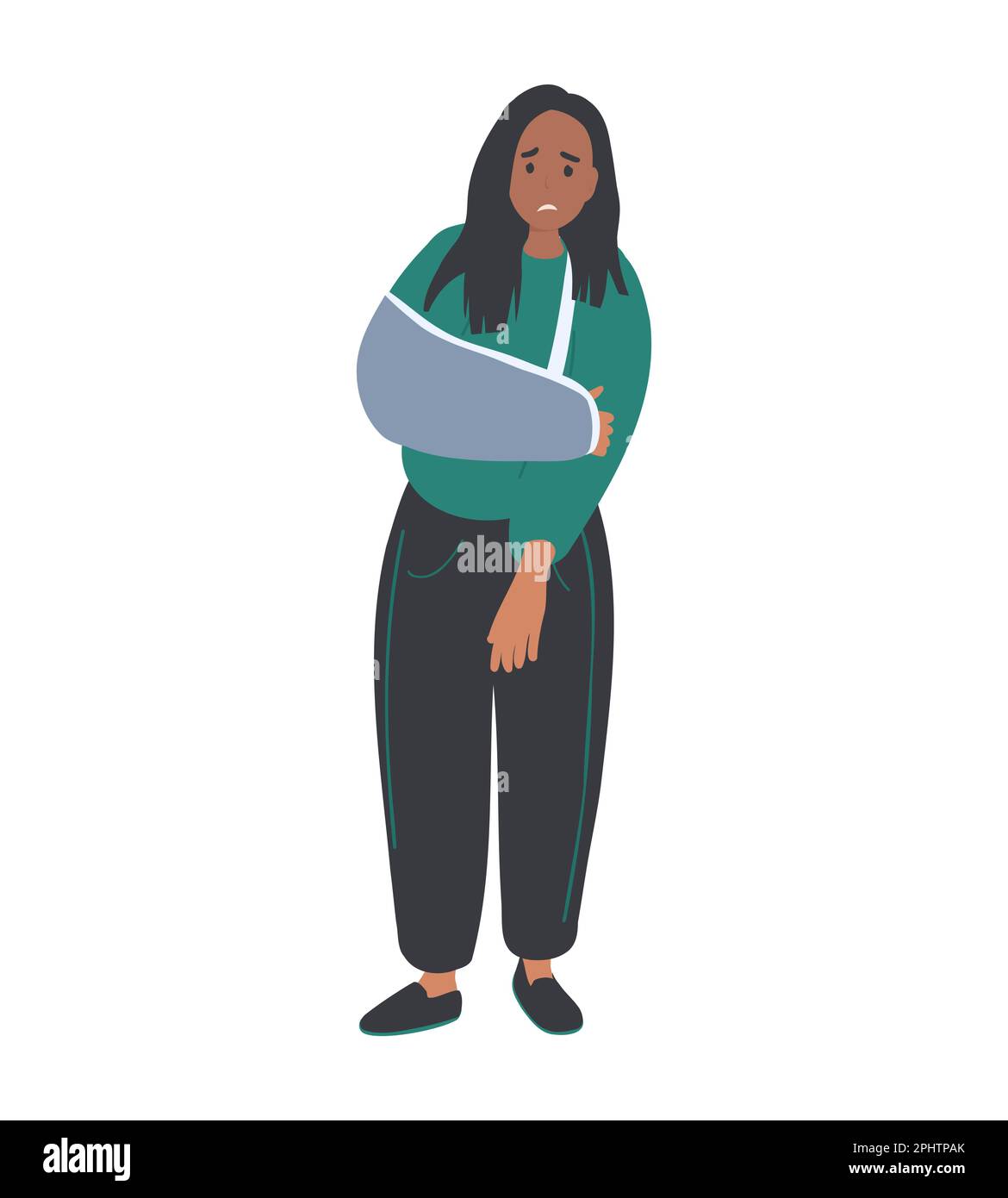 Wrist in cast Stock Vector Images - Alamy