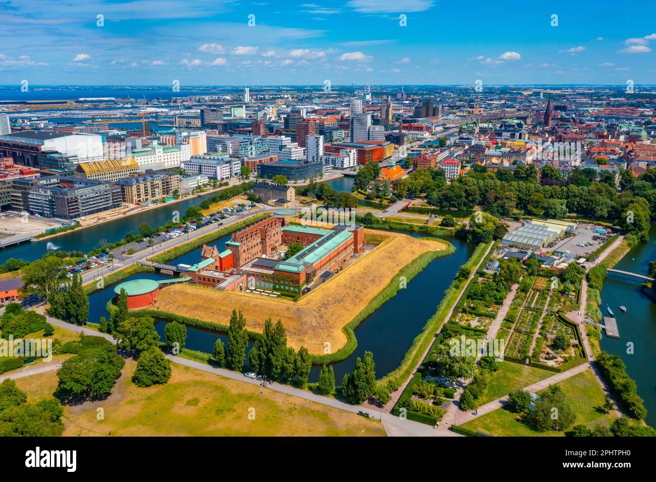Aerial view malmo castle hi-res stock photography and images - Alamy