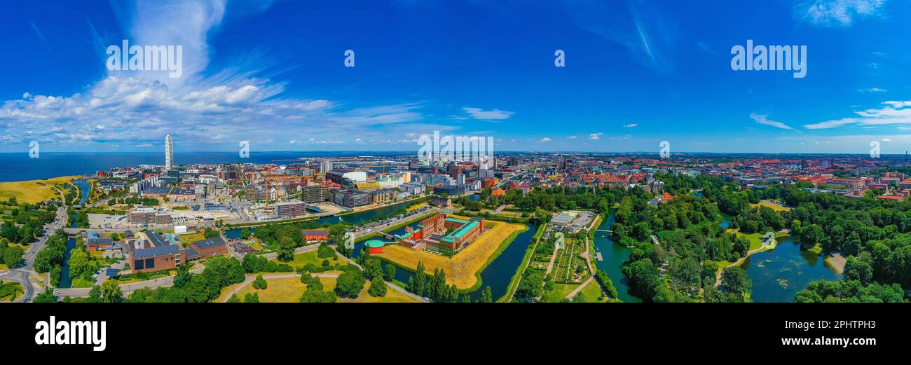 Panorama view of Malmö castle in Sweden Stock Photo - Alamy