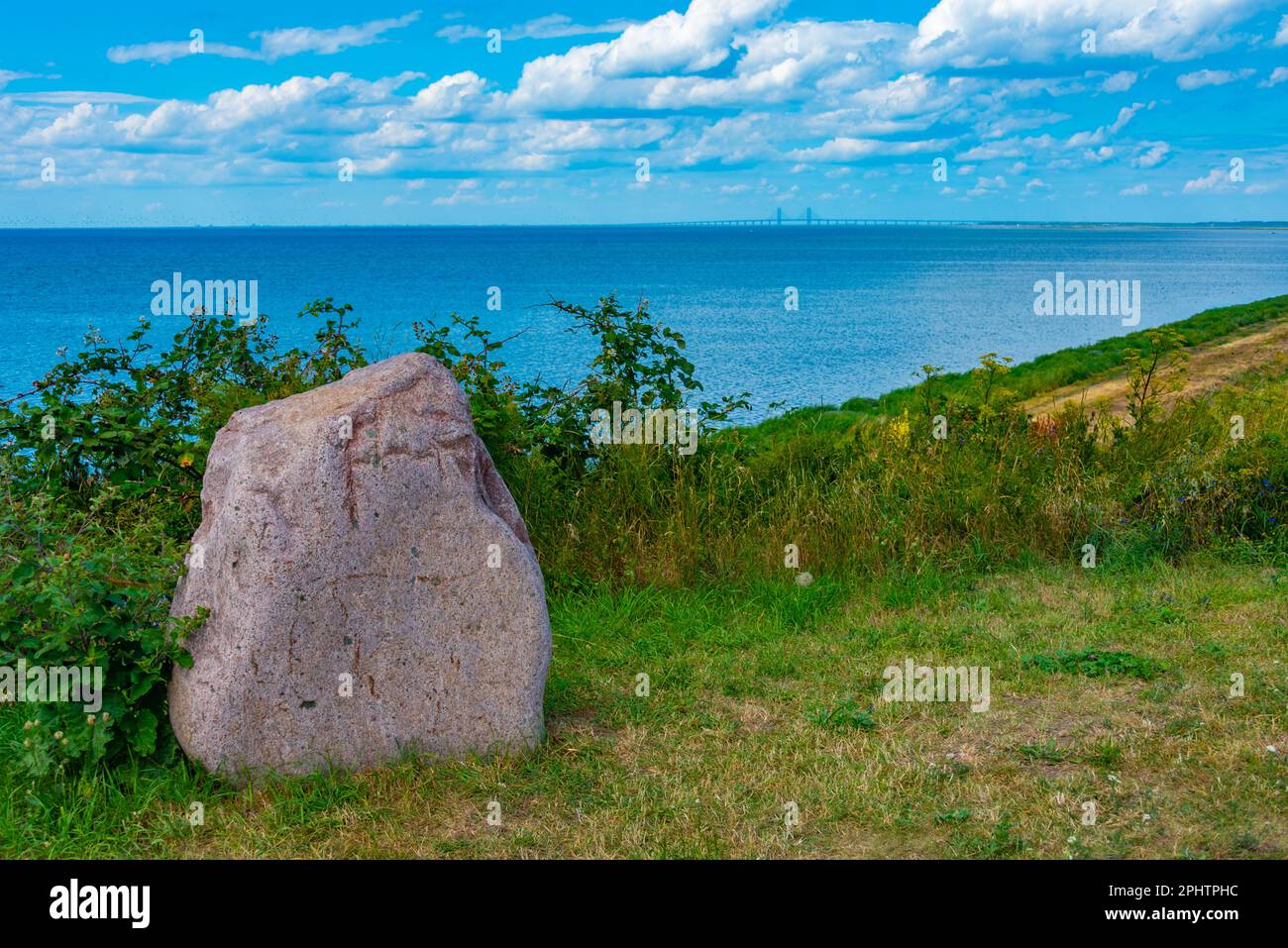 Runestone located in Foteviken museum in Sweden Stock Photo - Alamy