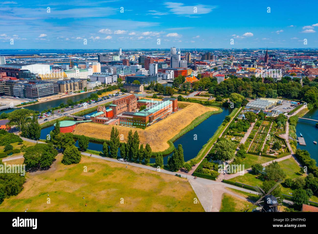 Panorama view of Malmö castle in Sweden Stock Photo - Alamy