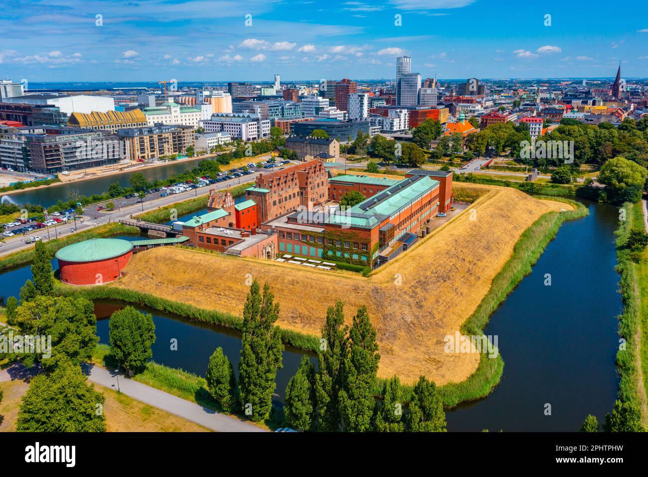 Panorama view of Malmö castle in Sweden Stock Photo - Alamy
