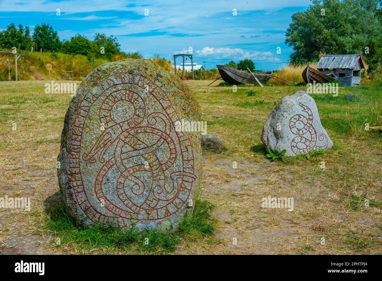 Rune stone script writing hi-res stock photography and images - Alamy