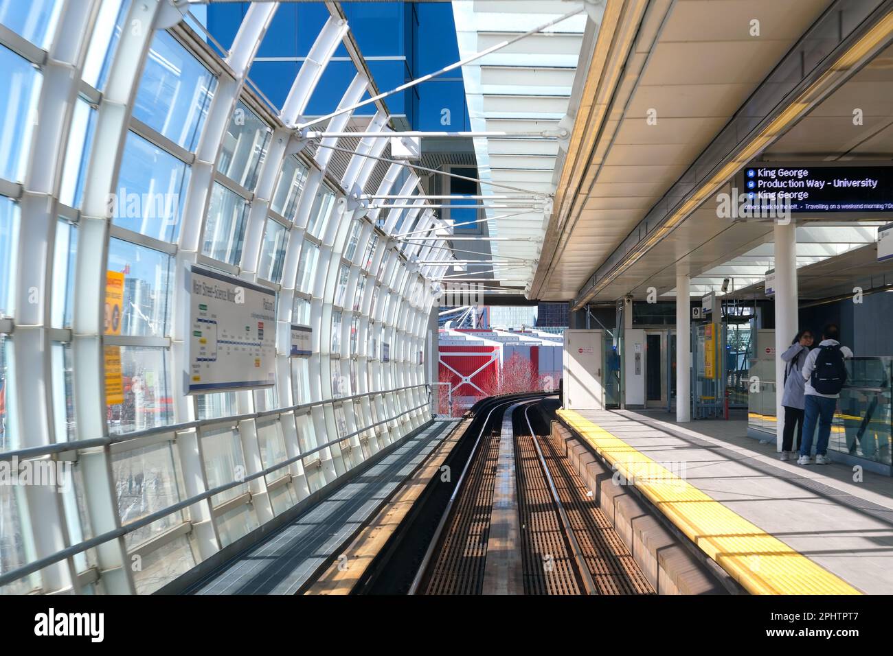 Vancouver SkyTrain new Canada Line to Surrey. home rails train sky ...