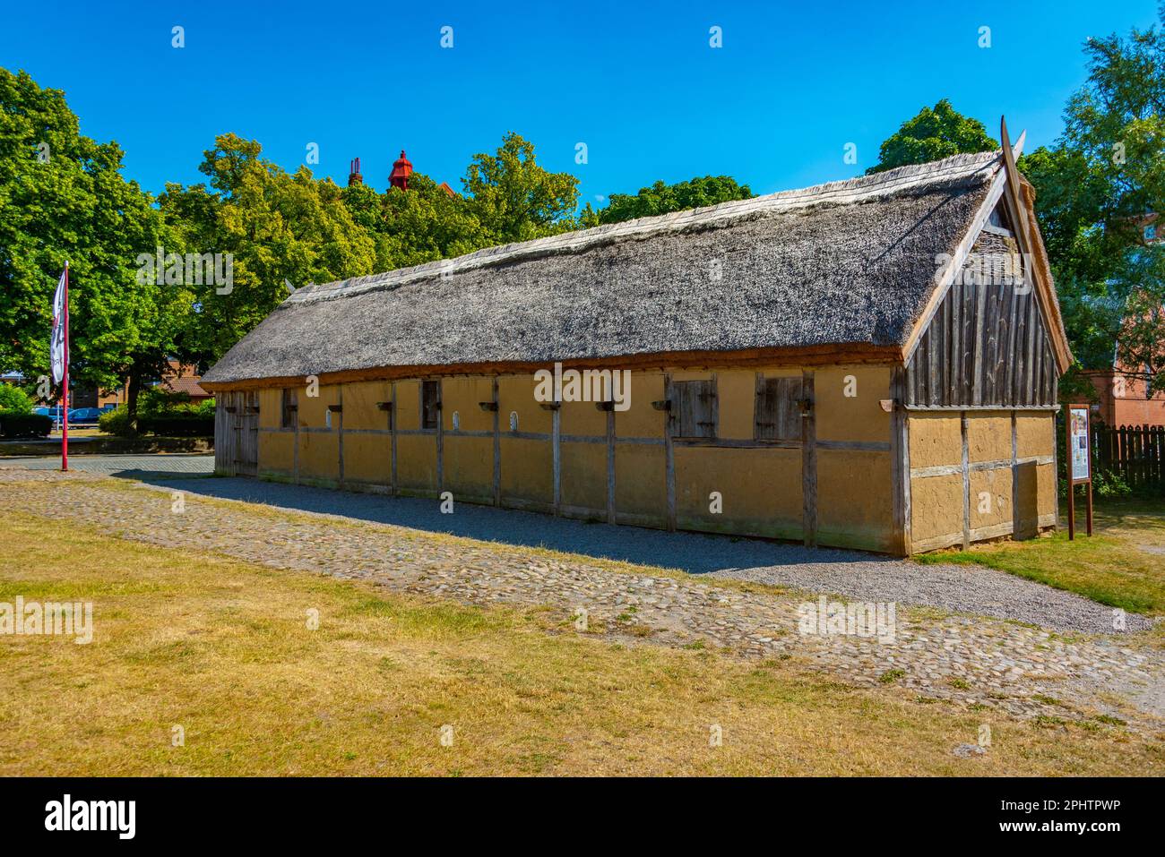Trelleborgen, a viking wooden fortress in Trelleborg, Sweden Stock ...