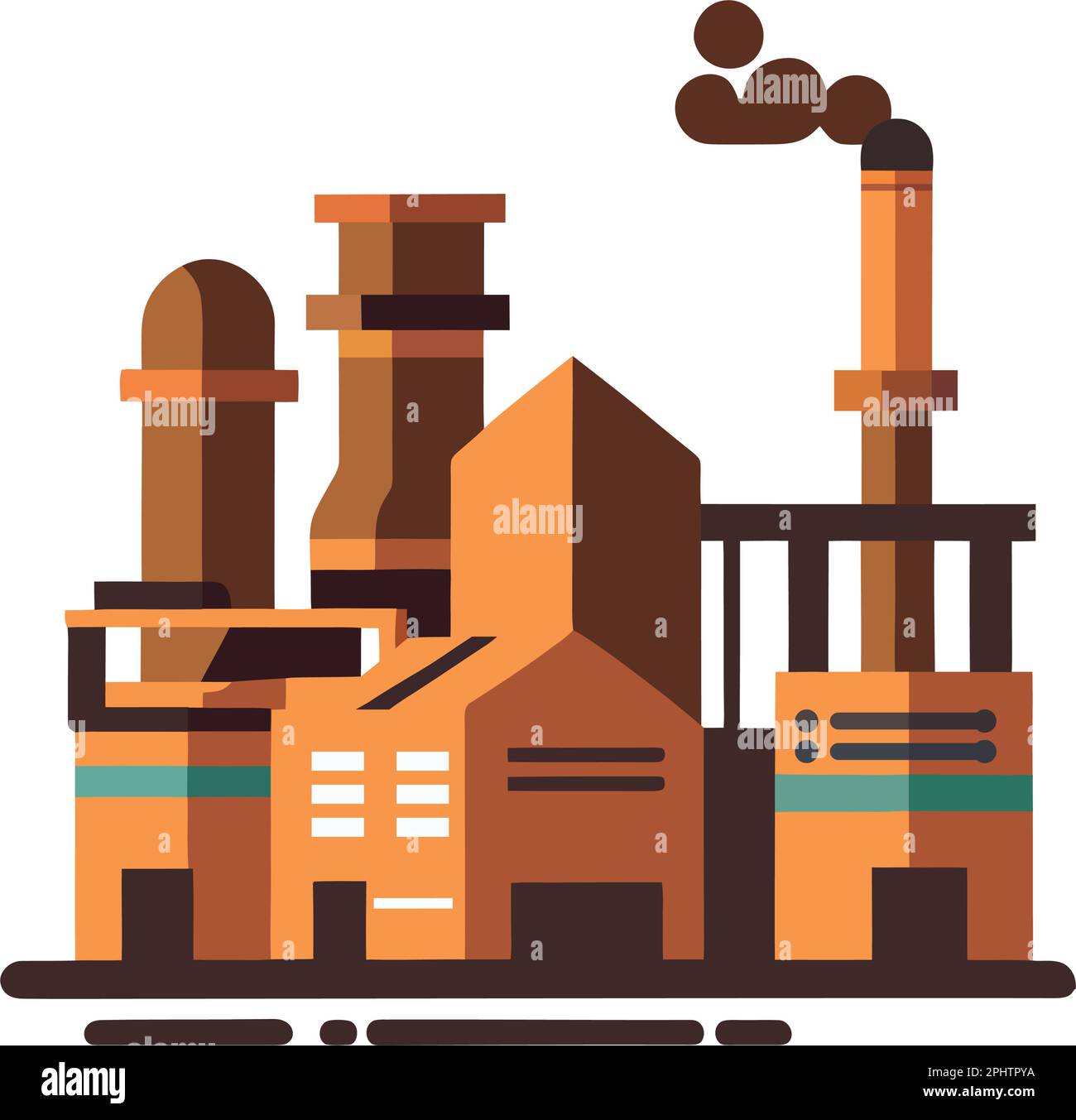 Industrial pollution plant factory Stock Vector Image & Art - Alamy