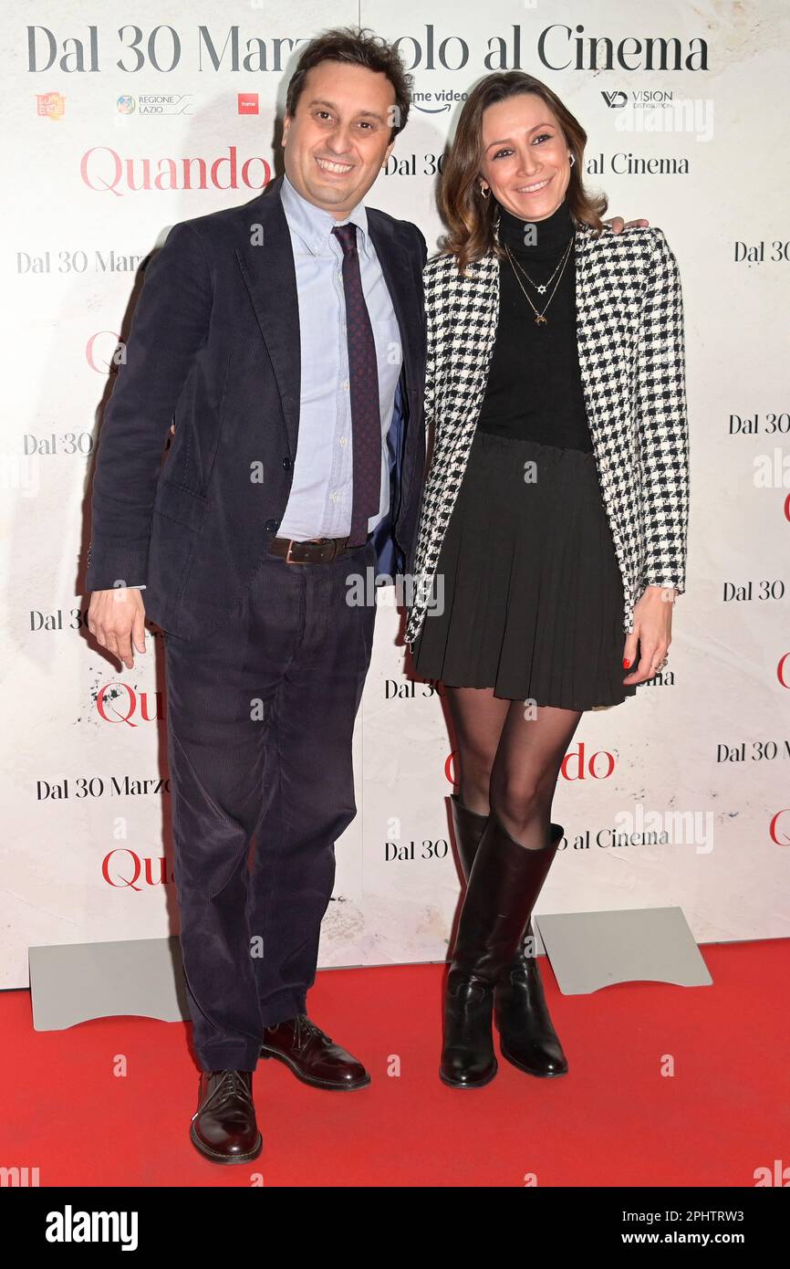 Rome, Italy. 29th Mar, 2023. David Parenzo (l) and Nathania Zevi (r ...