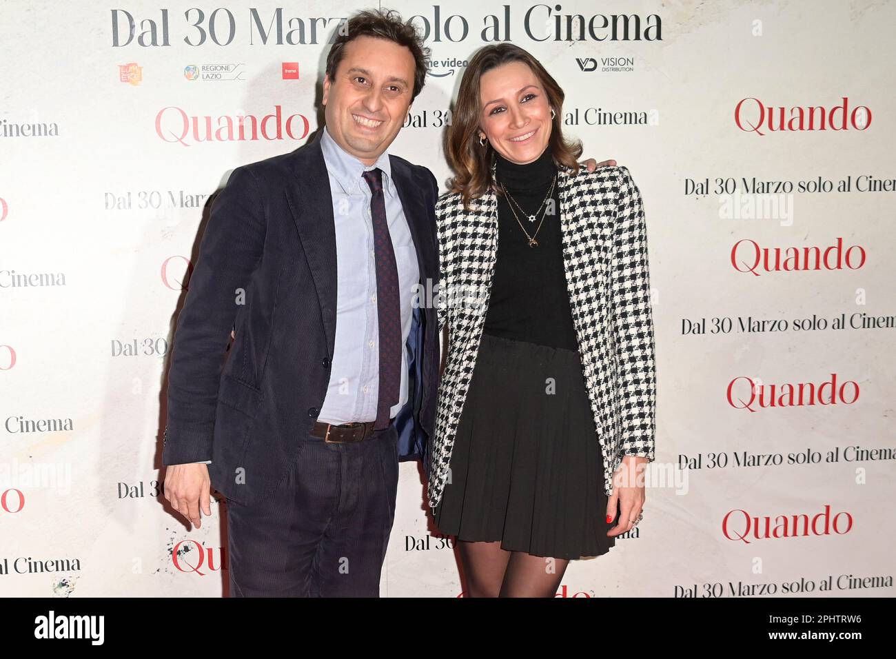 Rome, Italy. 29th Mar, 2023. David Parenzo (l) and Nathania Zevi (r ...