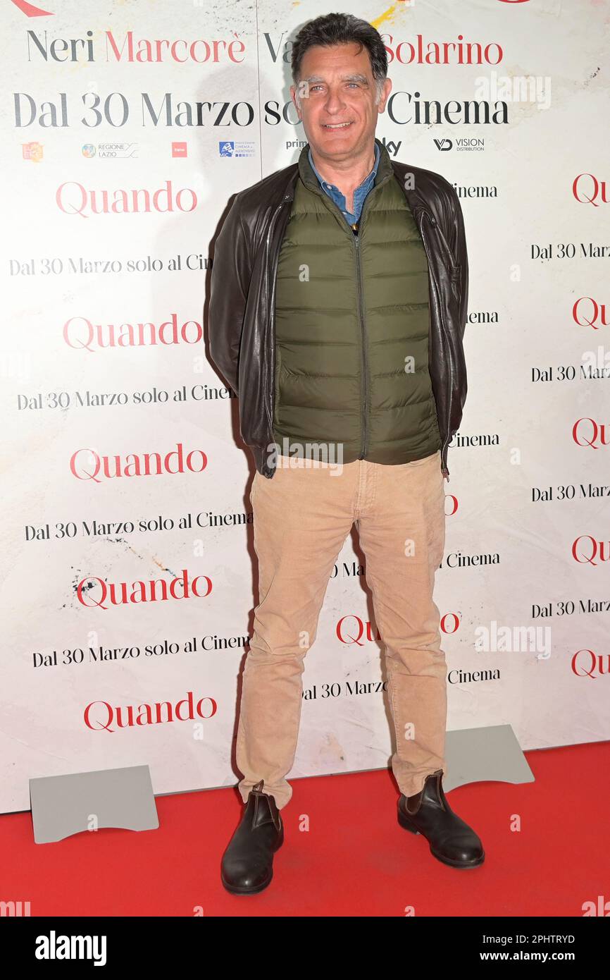 Rome, Italy. 29th Mar, 2023. Tiberio Timperi attends the red carpet of ...