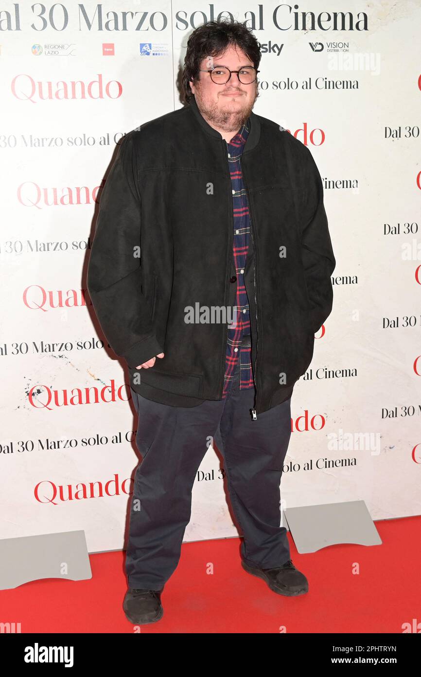 Rome, Italy. 29th Mar, 2023. Fabrizio Ciavoni attends the red carpet of ...