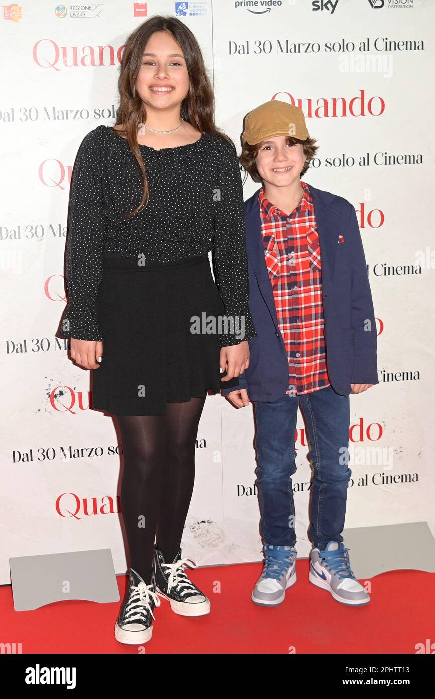 Rome, Italy. 29th Mar, 2023. Giulia Ridolfi (l) and Adriano Giannini (r ...
