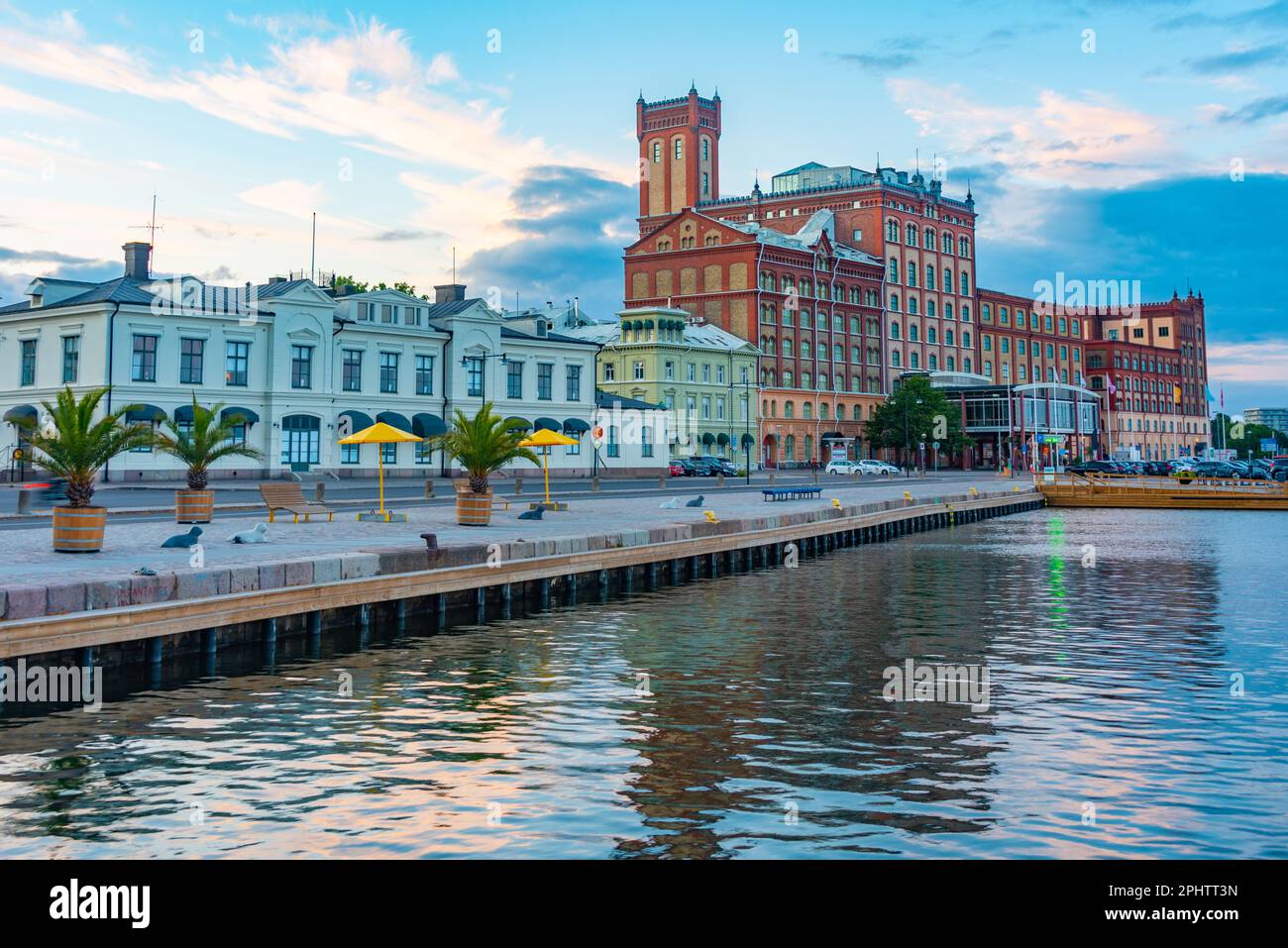 Sunset view of Kalmar conference center in Sweden Stock Photo - Alamy