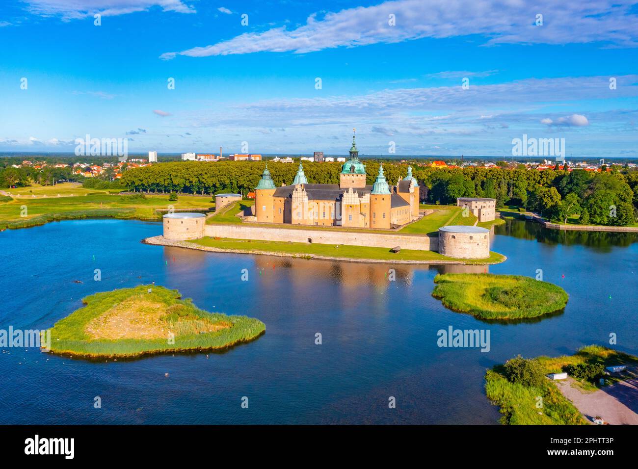 Aerial view of the Kalmar castle in Sweden Stock Photo - Alamy