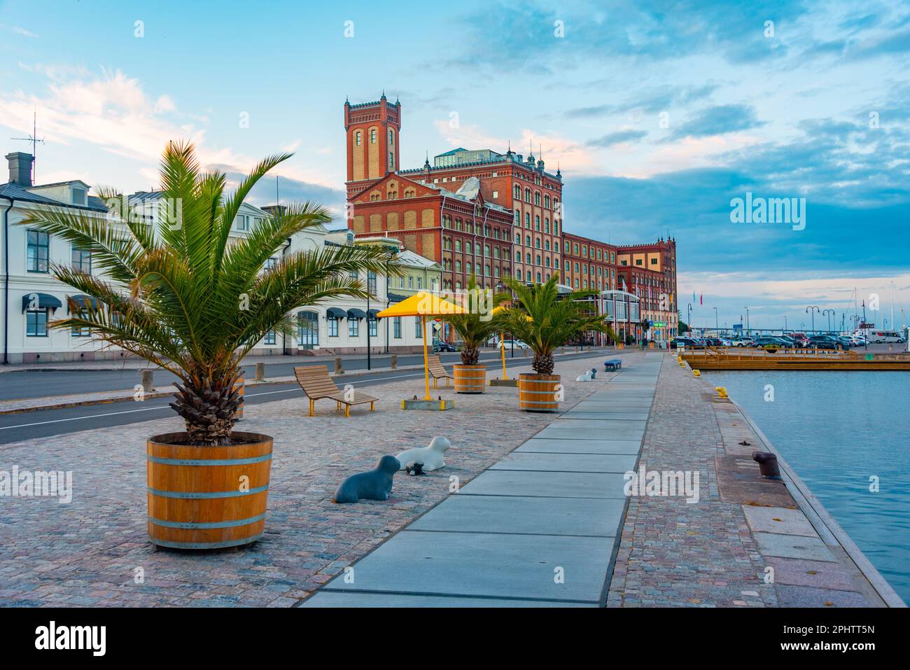 Sunset view of Kalmar conference center in Sweden Stock Photo - Alamy