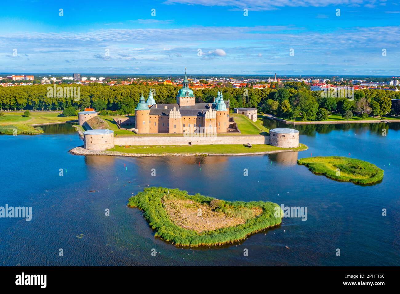 Aerial view of the Kalmar castle in Sweden Stock Photo - Alamy
