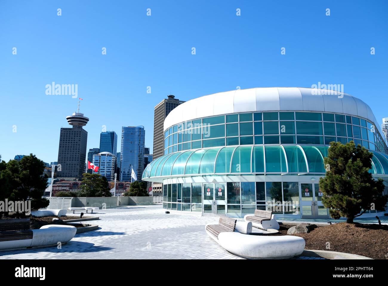 Canada Place and commercial buildings in downtown Vancouver port and ...