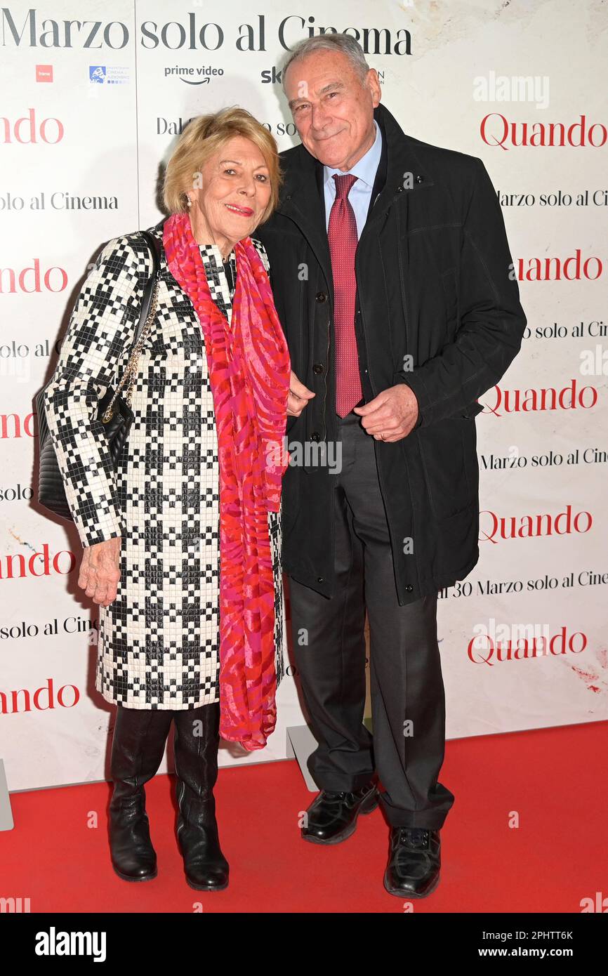 Rome, Italy. 29th Mar, 2023. Maria Fedele (l) and Pietro Grasso (r ...