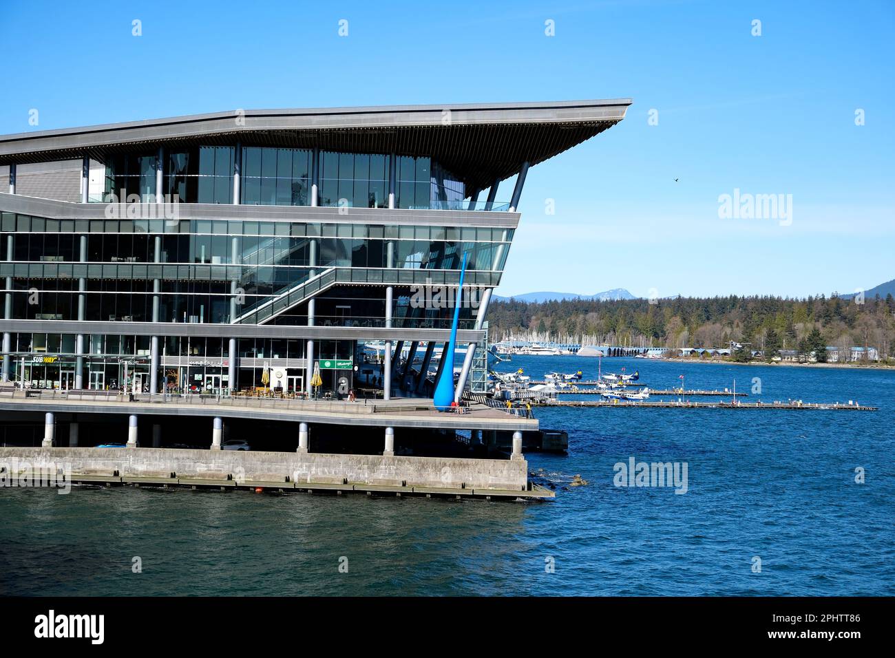 Canada Place and commercial buildings in downtown Vancouver port and ...