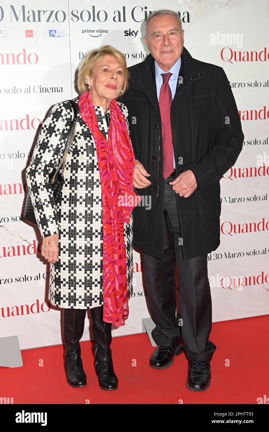 Rome, Italy. 29th Mar, 2023. Maria Fedele (l) and Pietro Grasso (r ...
