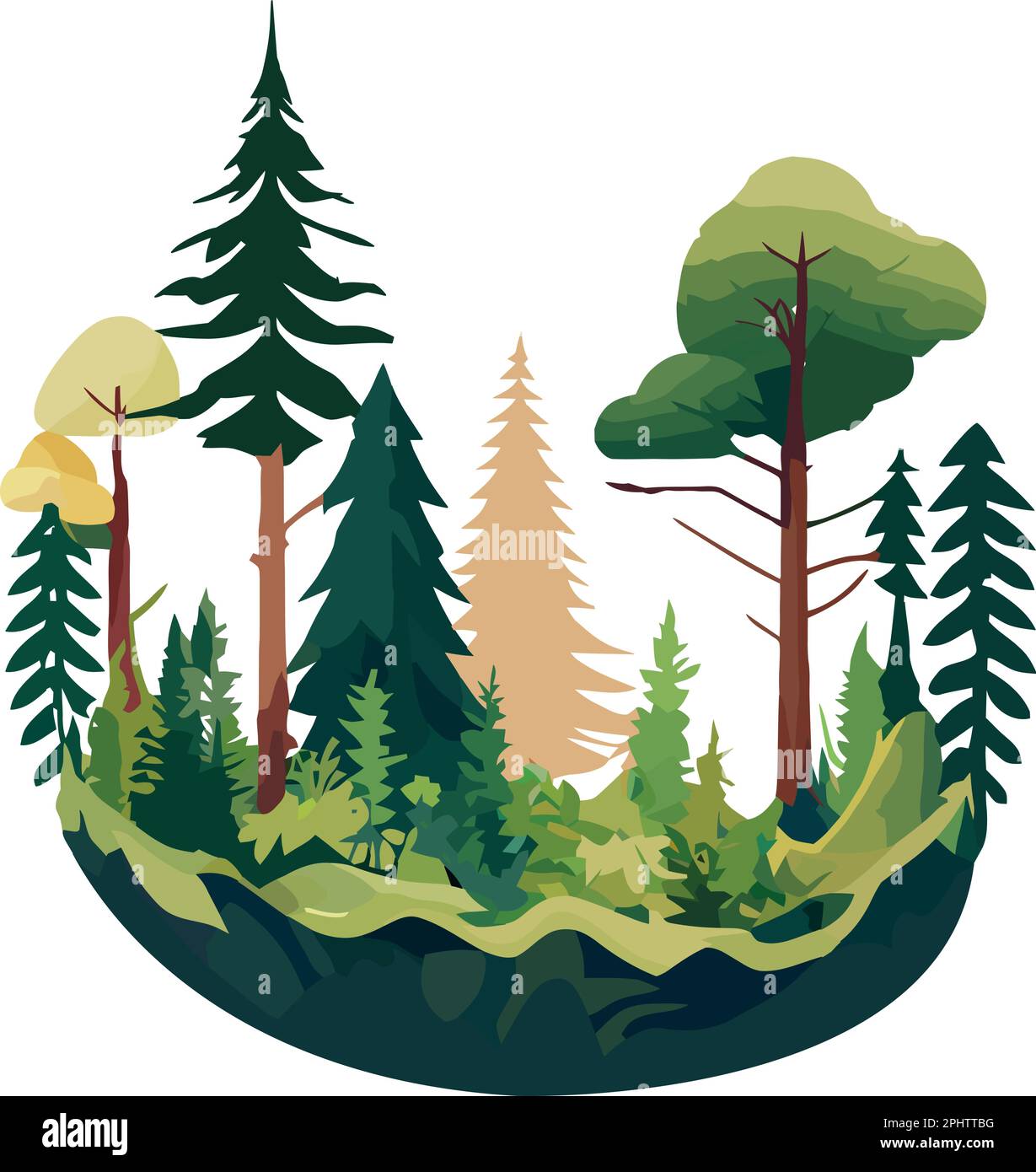 Temperate Rainforest Clipart