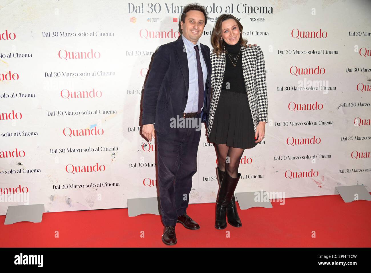 Rome, Italy. 29th Mar, 2023. David Parenzo (l) and Nathania Zevi (r ...
