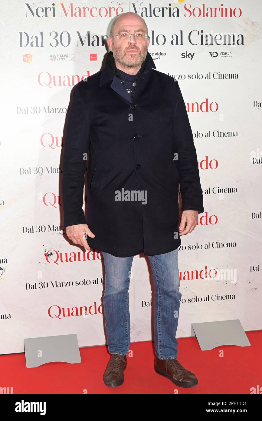 Rome, Italy. 29th Mar, 2023. Massimo Gramellini attends the red carpet ...