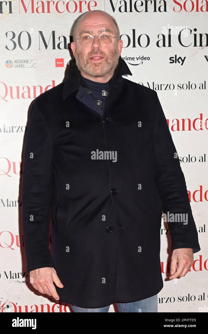 Rome, Italy. 29th Mar, 2023. Massimo Gramellini attends the red carpet ...