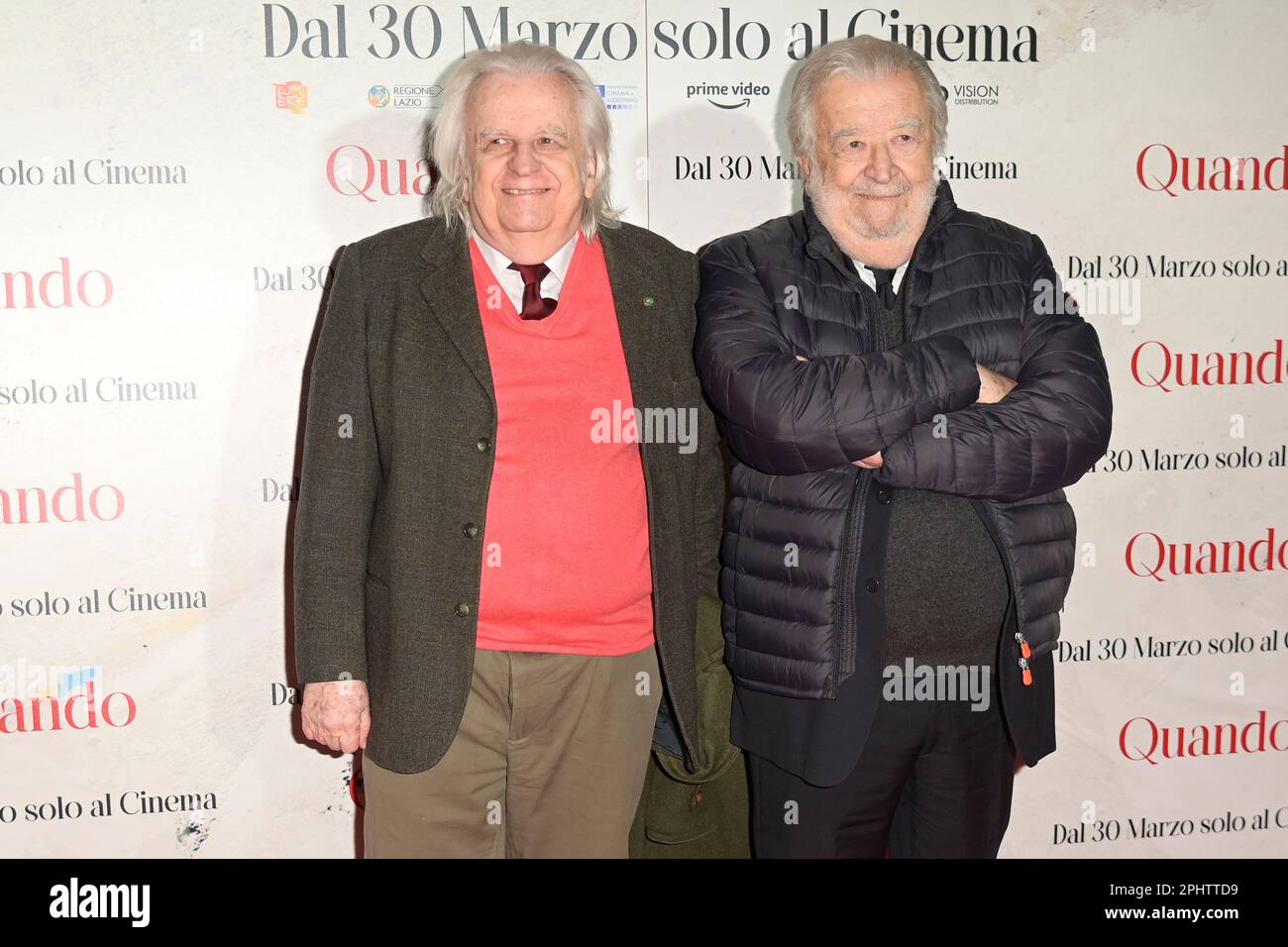 Rome, Italy. 29th Mar, 2023. Antonio Avati (l) and Pupi Avati (r ...