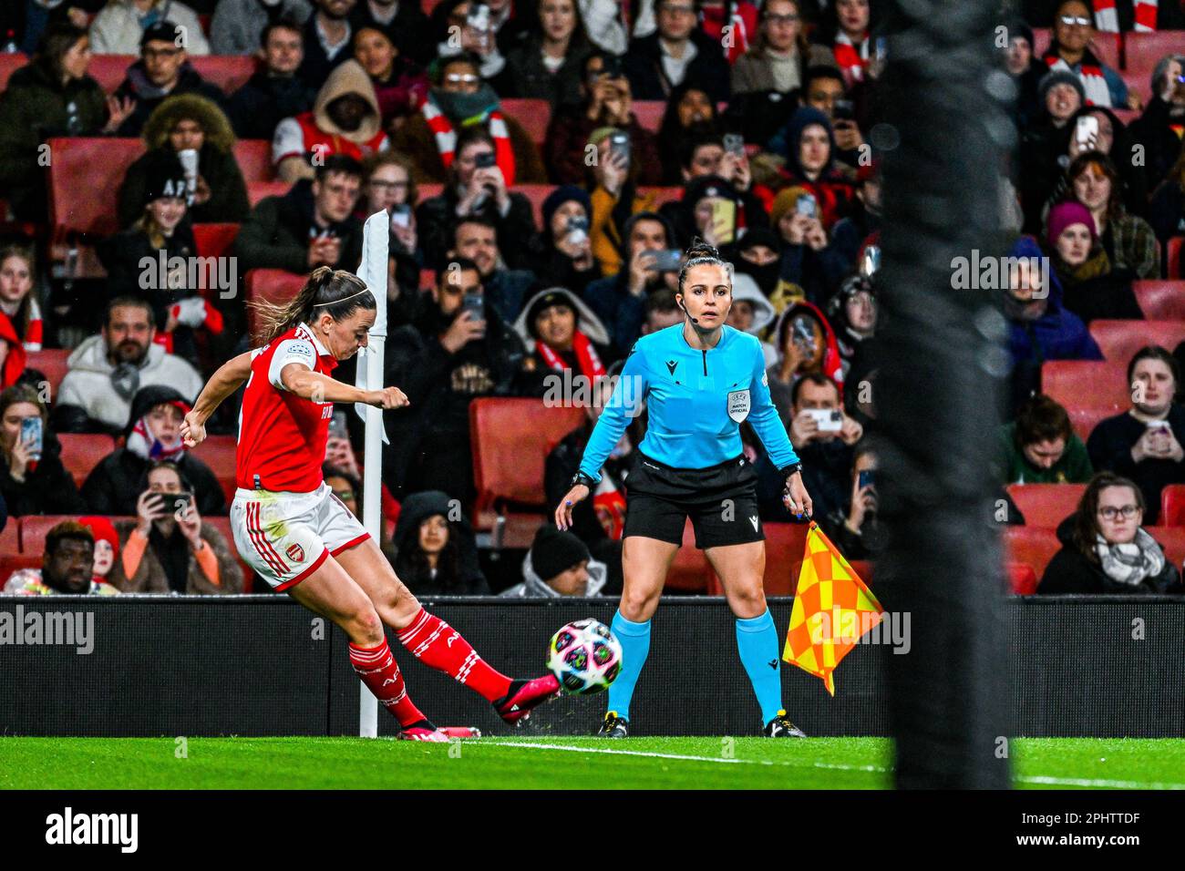 Katie McCabe (15) of Arsenal pictured during a female soccer game ...