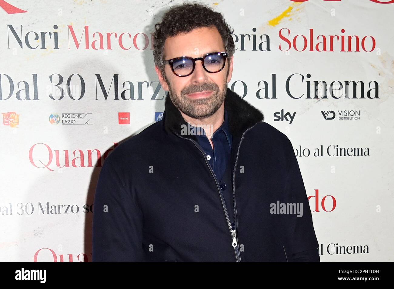 Rome, Italy. 29th Mar, 2023. Alberto Matano attends the red carpet of ...