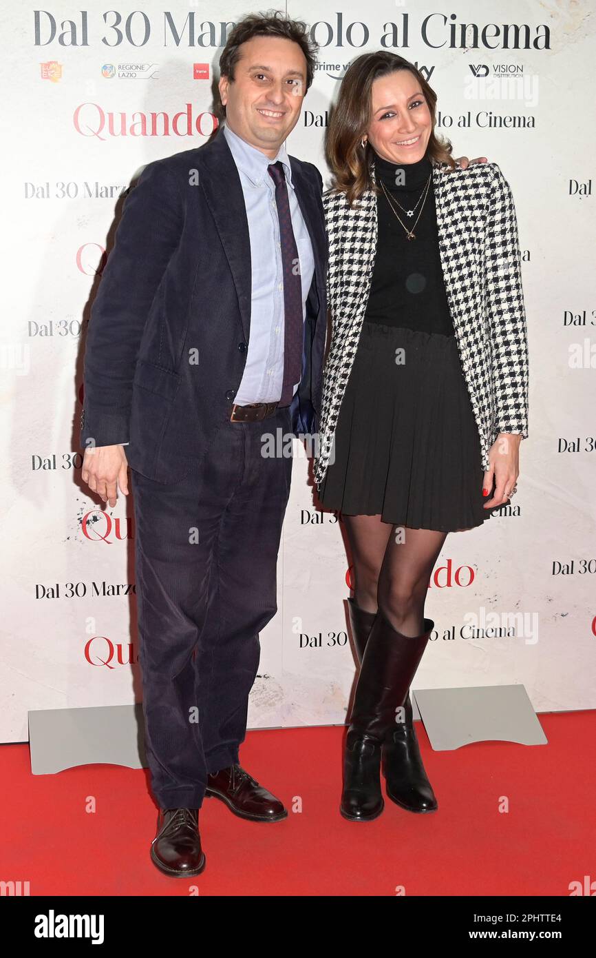 Rome, Italy. 29th Mar, 2023. David Parenzo (l) and Nathania Zevi (r ...