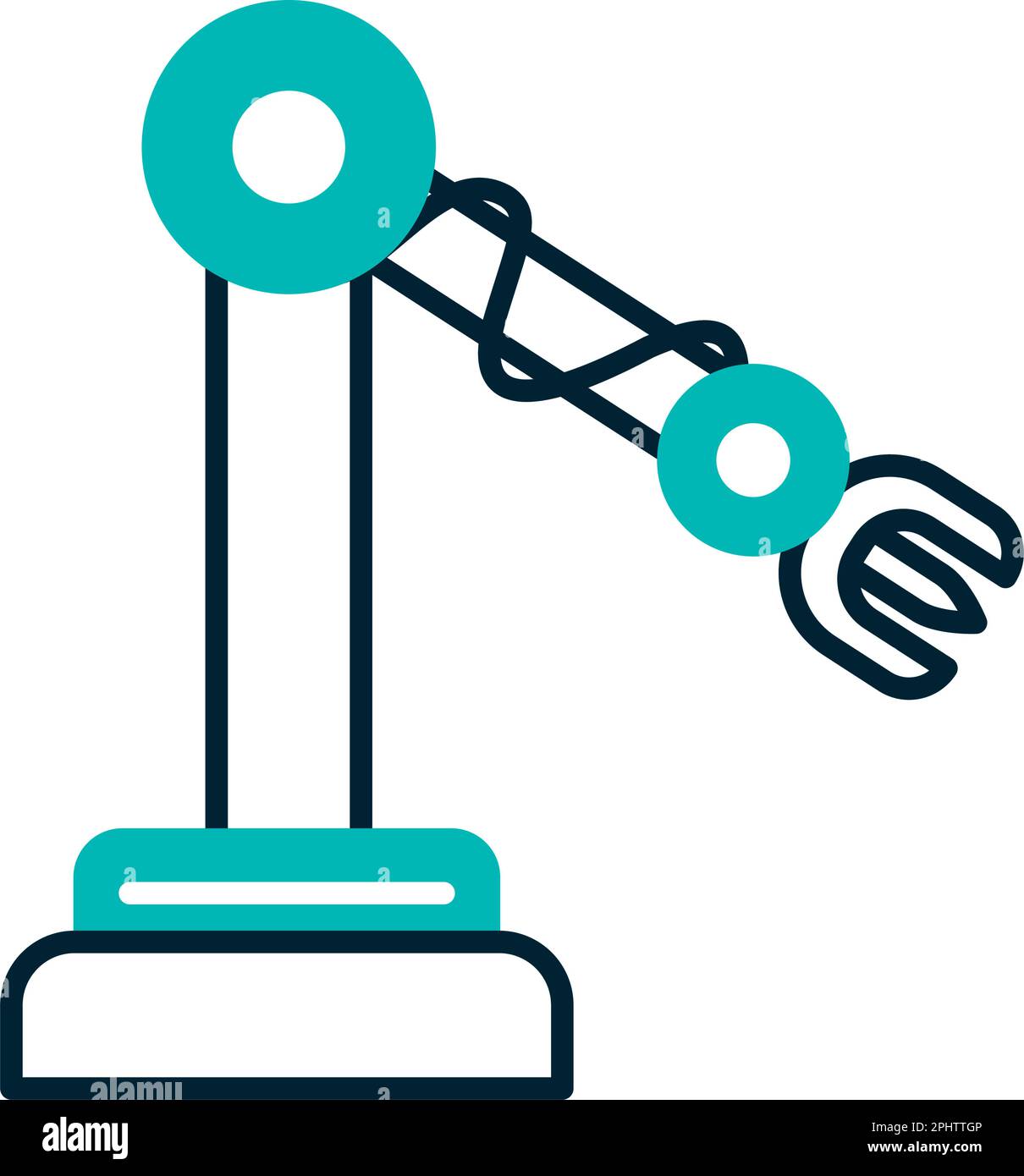 Linear robotic arm icon Stock Vector Images - Alamy